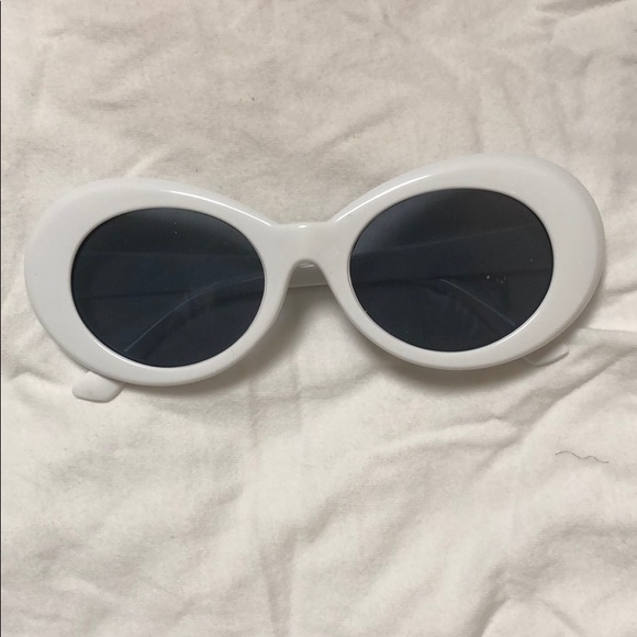 clout | Accessories | White Clout Sun Glasses | Poshmark